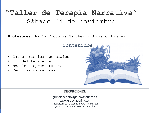 TALLER DE TERAPIA NARRATIVA